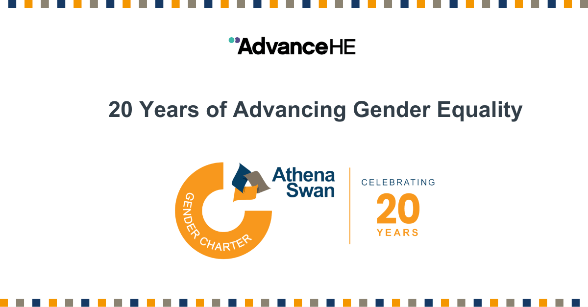 Athena Swan 20 Year Anniversary Social Card | Advance HE